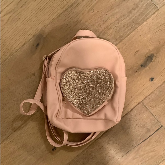 Bags | A Heart Sparkly Backpack | Poshmark